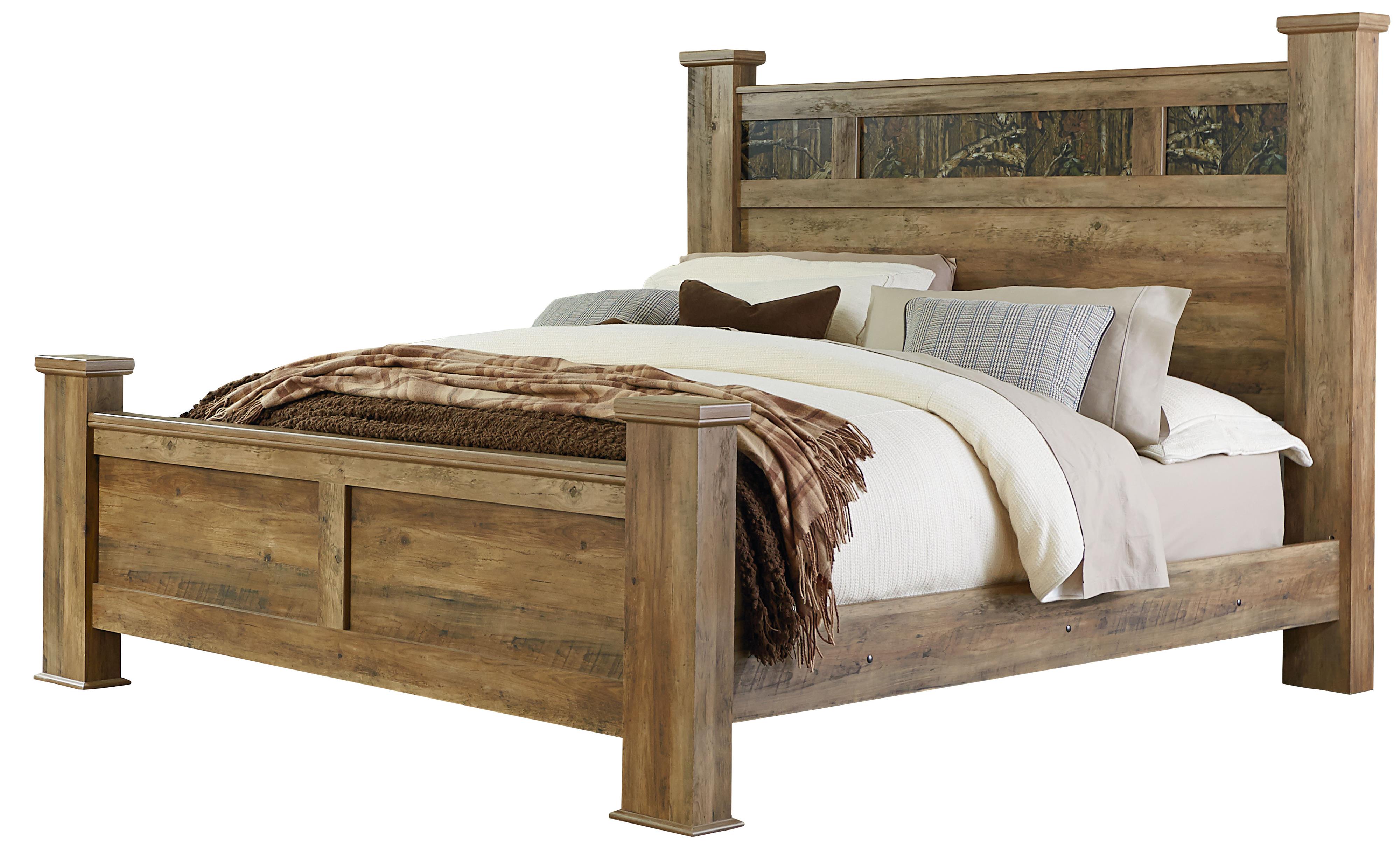 King Bed With Oversized Square Posts By Standard Furniture Wolf And king-bed-with-oversized-square-posts-by-standard-furniture-wolf-and